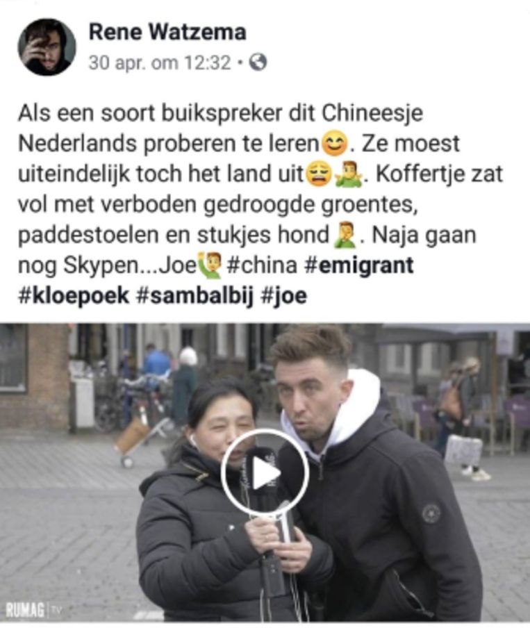 René Watzema van platform RUMAG krijgt honderden boze reacties op ...