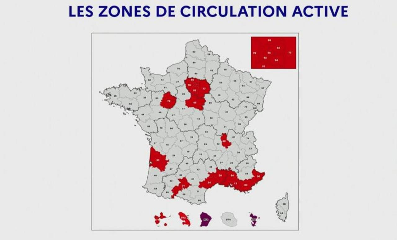 21 départements français en zone rouge: qu’est-ce que ça signifie? Peut ...