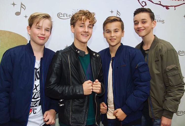 Boyband Fource eindigt in de top bij Junior Songfestival, Max is ...