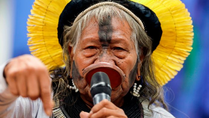 Le chef indigène Raoni de passage en Belgique pour défendre l'Amazonie ...