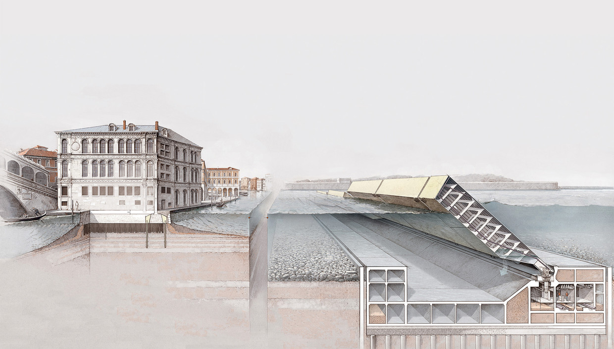 Het water komt, dus Venetië smacht naar zijn dam | Trouw