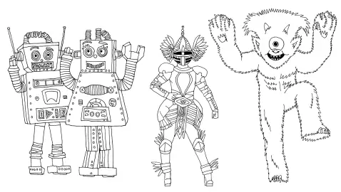 Download jouw kleurplaat van The Masked Singer - The Masked Singer