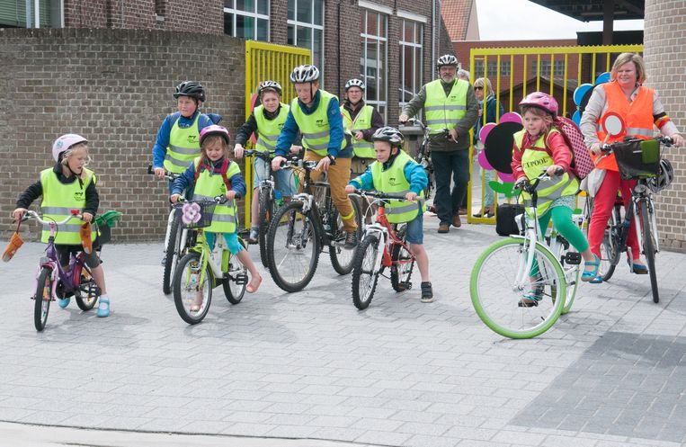 Kinderen fietsen samen naar school | Zingem | Regio | HLN