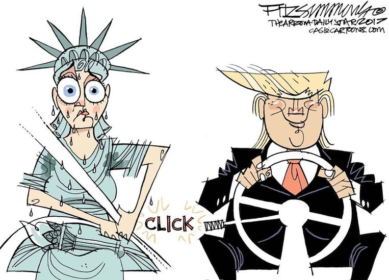 De beste cartoons over Trump als president | De Volkskrant